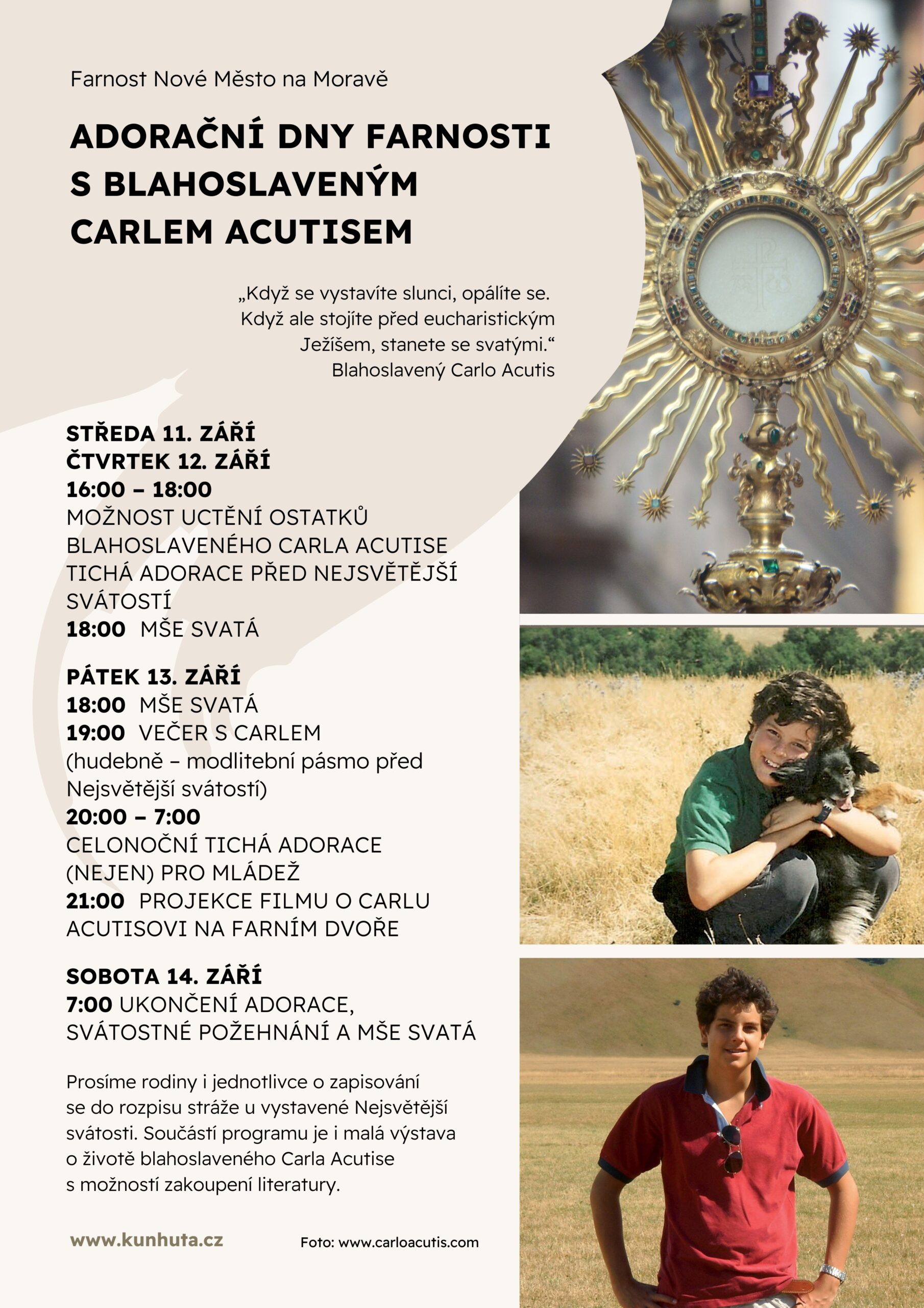 Adorační dny farnosti 2024 – Farnost Nové Město na Moravě